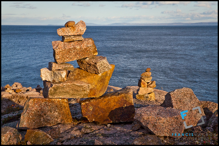 Les inuksuk de la communautÃ© Innu d'Essipit